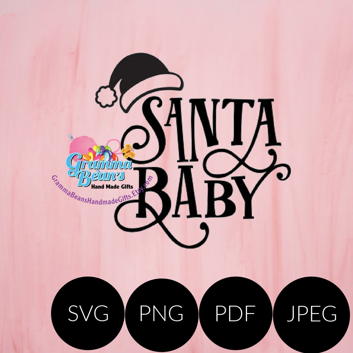 Santa Baby SVG Pdf Png and Jpeg - Etsy
