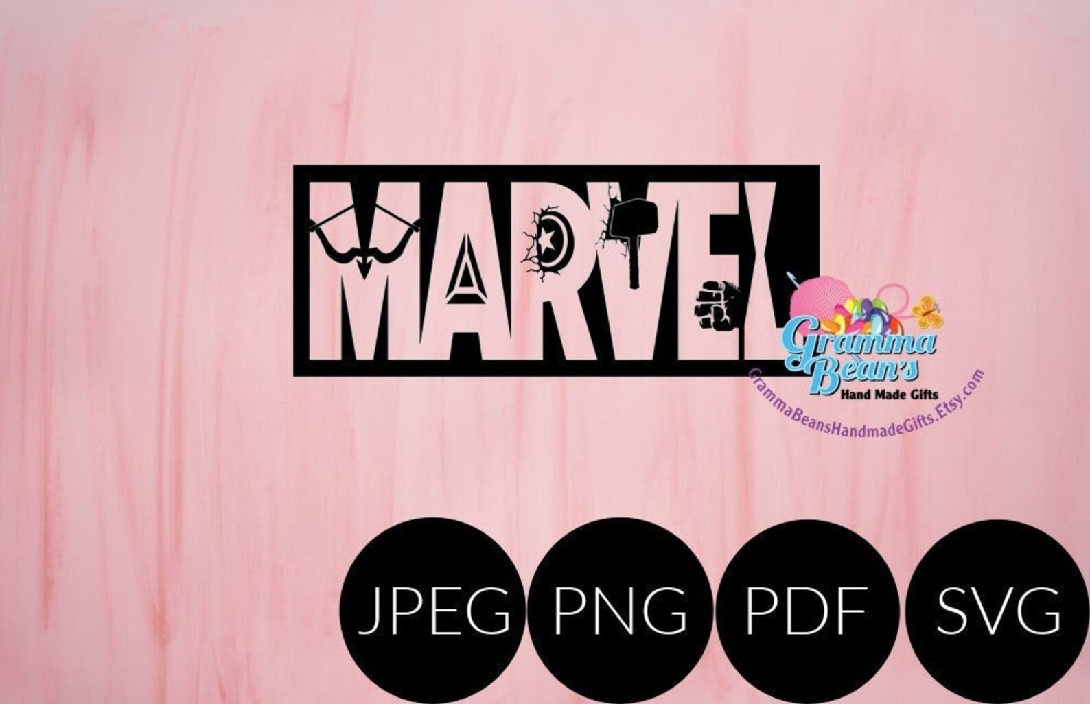 Marvel SVG Pdf Png and Jpeg - Etsy