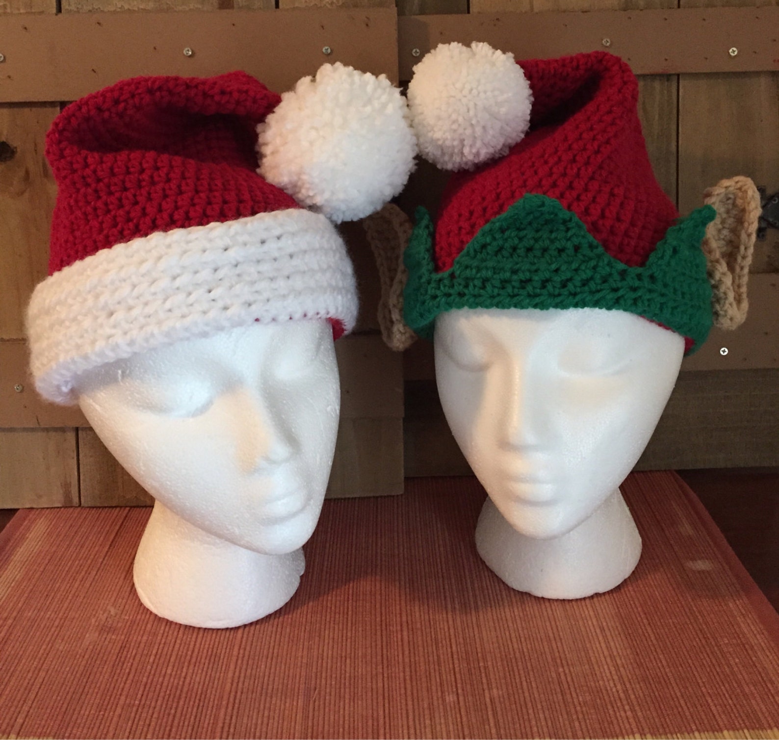 Christmas Elf/santa Hat Crochet Pattern - Etsy