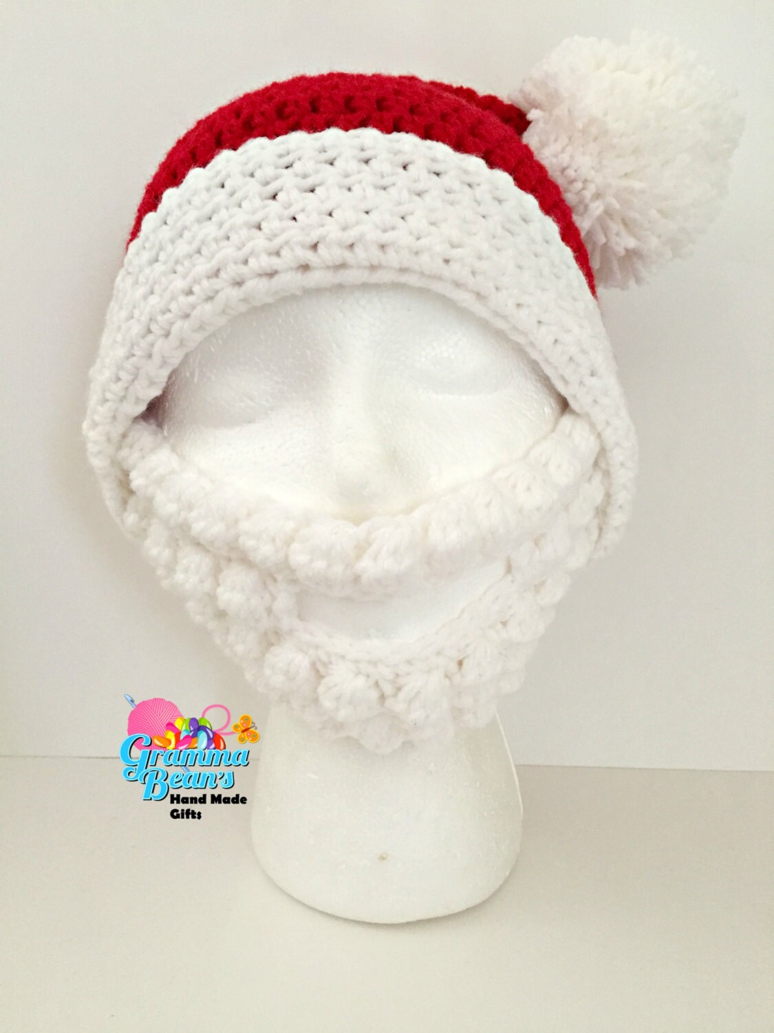 Santa Hat & Beard Pattern | Etsy