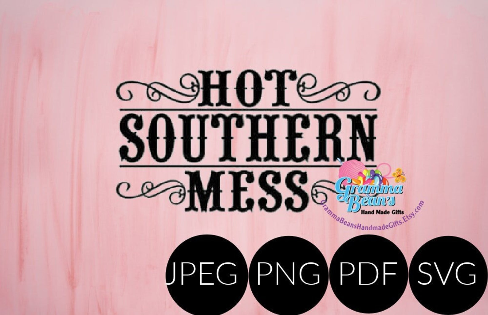 Hot Southern Mess SVG Pdf Png and Jpeg - Etsy