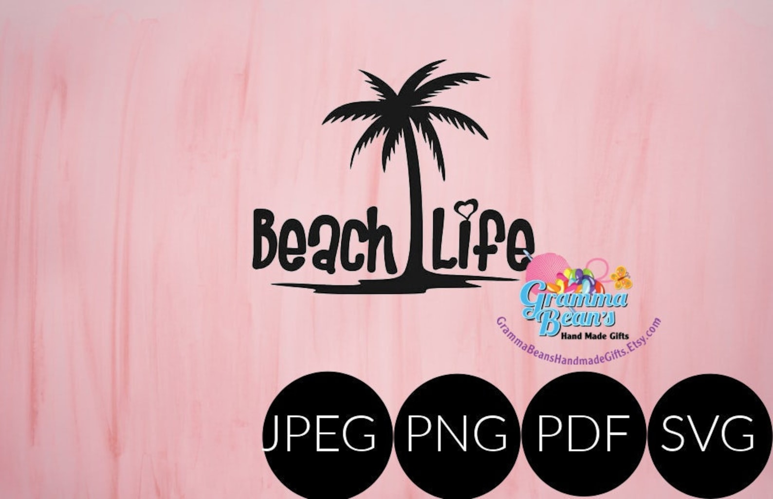 Beach Life SVG Pdf Png and Jpeg - Etsy