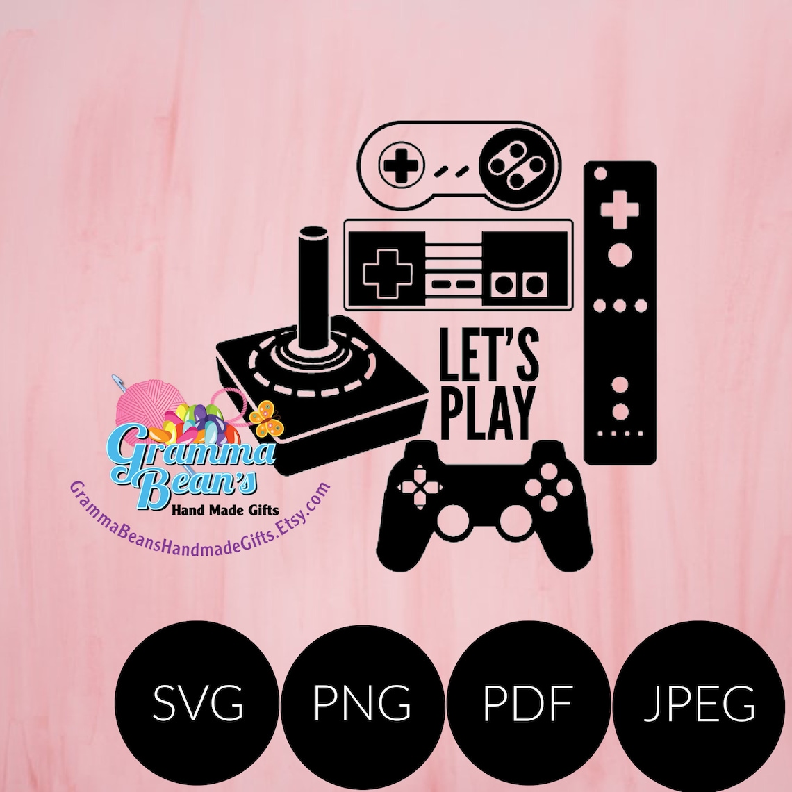 Lets Play SVG Pdf Png and Jpeg - Etsy