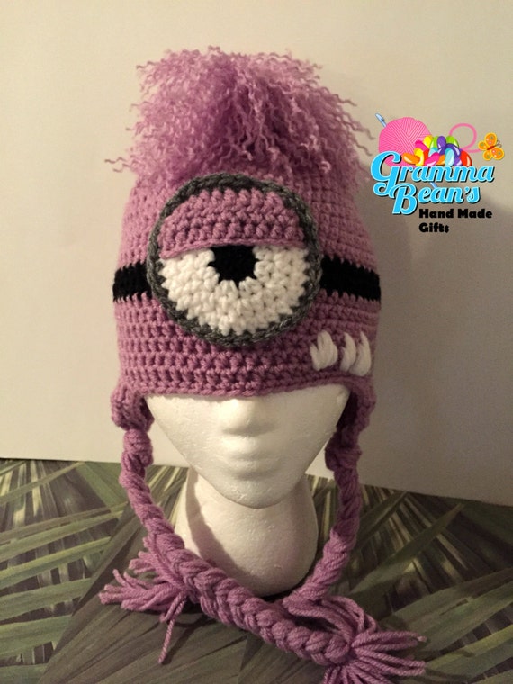 Pink Minion Crochet Hat