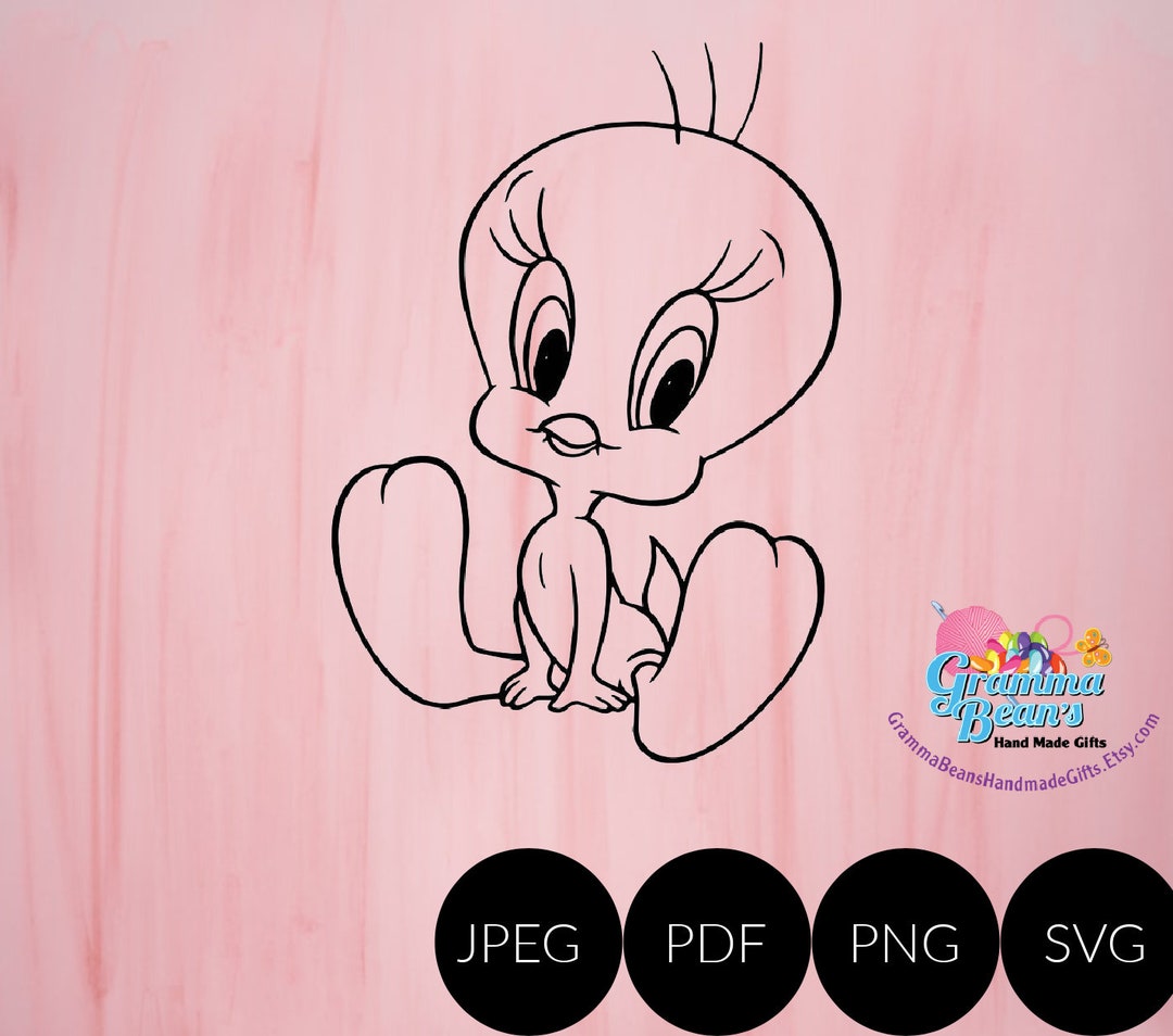 Tweety SVG, Pdf, Png and Jpeg - Etsy
