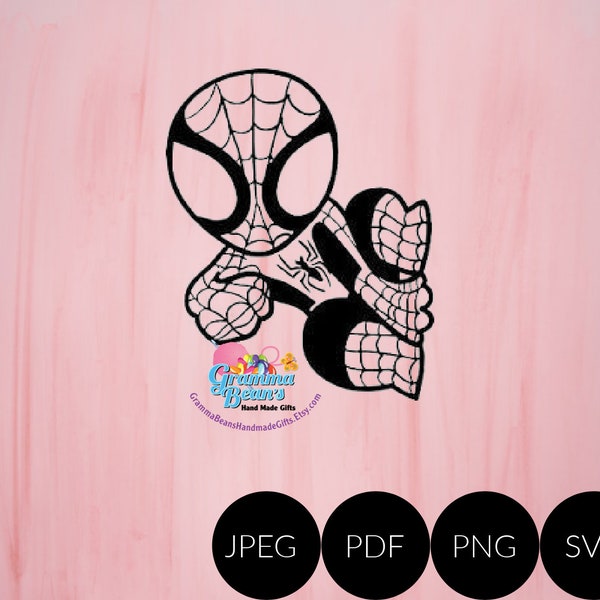 Spidey and His Amazing Friends Svg Outline - Etsy