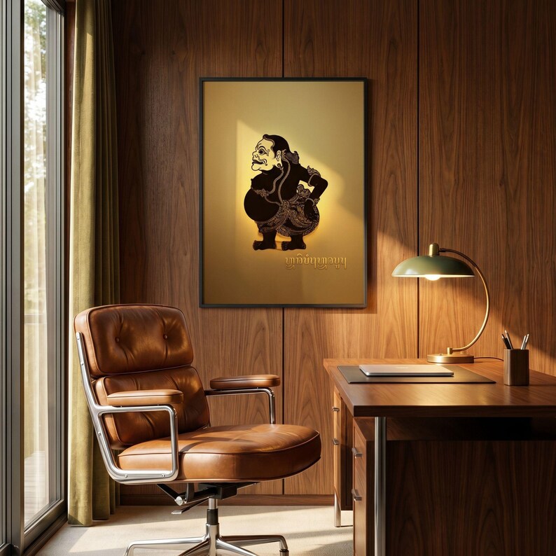 Printable Semar Shadow Puppet Wall Art | Indonesian Asian Culture Decor ...