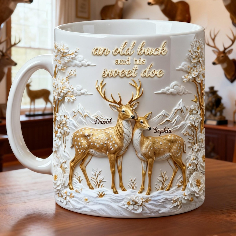 Buck and Doe Ceramic - Etsy