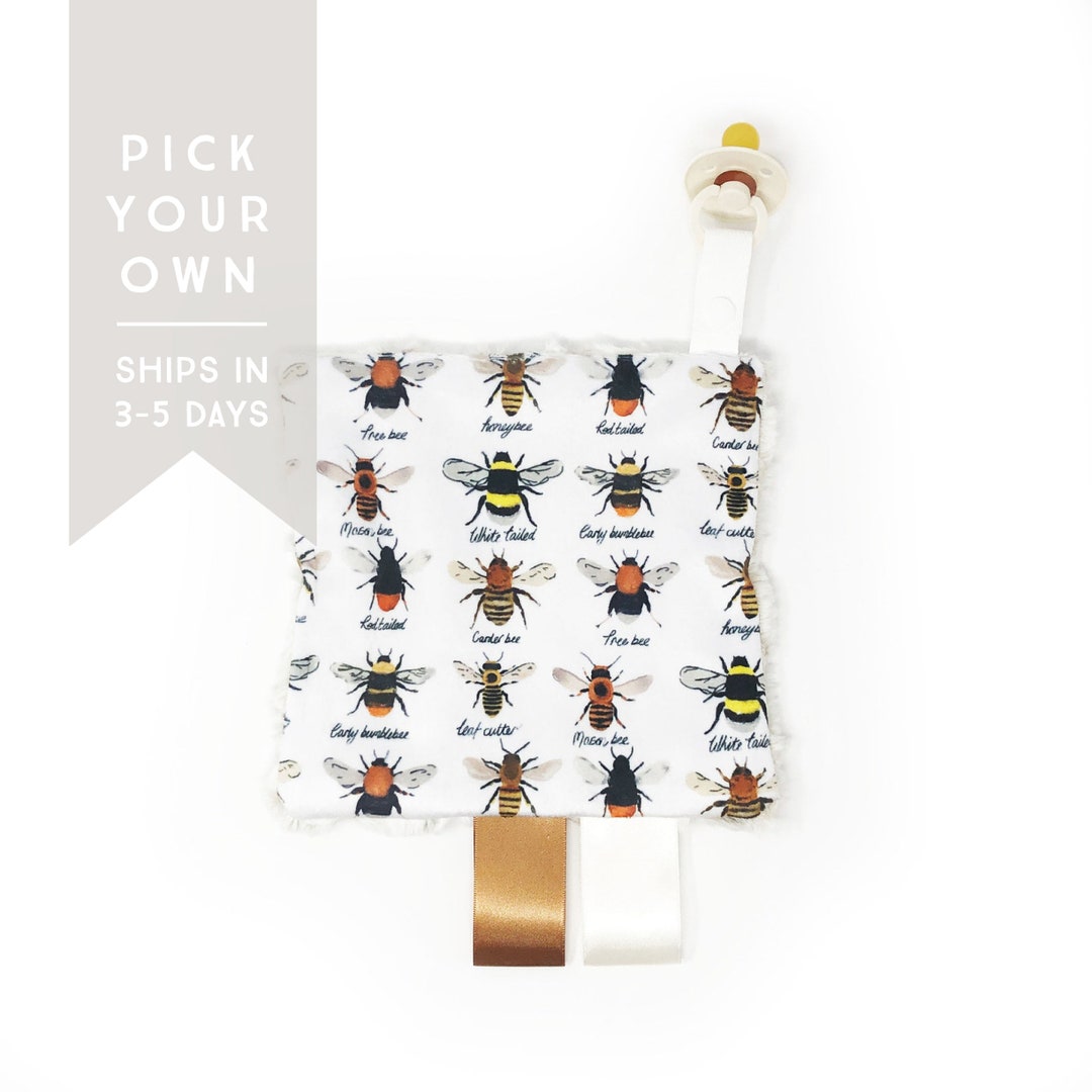 Paci Keeper: Bee Types. Pacifier Holder. Pacifier Keeper. Paci - Etsy
