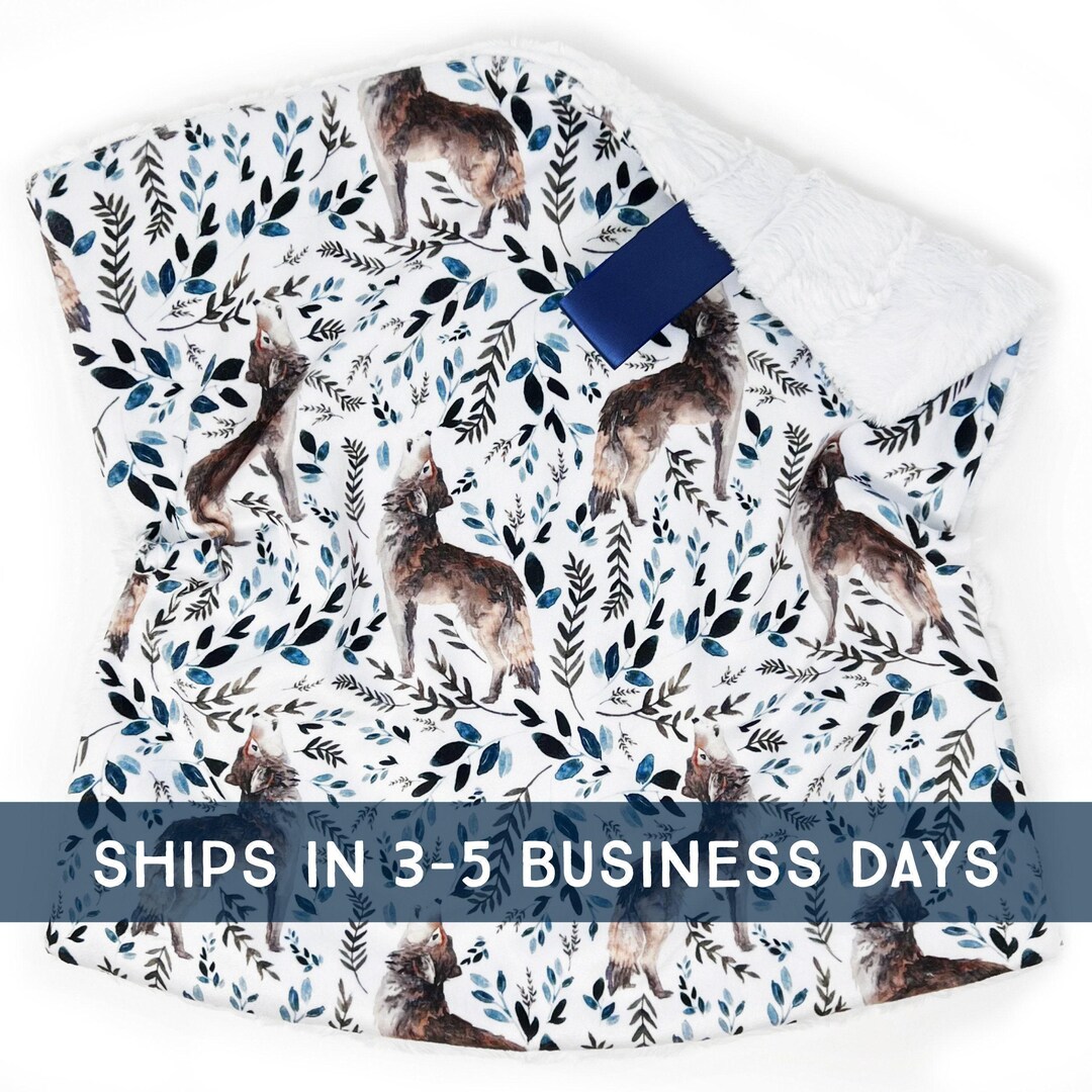 Lovey: Watercolor Wolves. Lovey. Wolf Lovey. Gray Lovey. Lovie. Baby ...