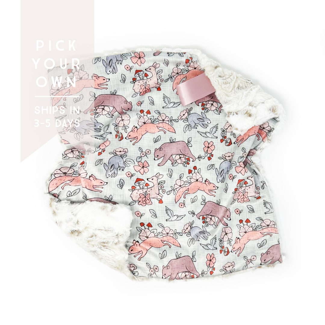 Lovey: Sage Floral Forest Animals. Lovey. Woodland Lovey. Bear Lovey ...