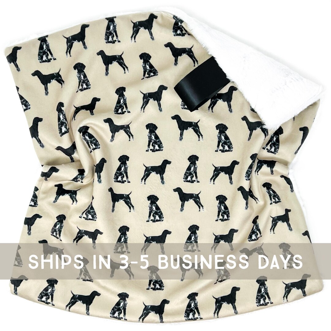 Lovey: Black German Shorthaired Pointers. Minky. Lovie. Baby Gift. Baby ...