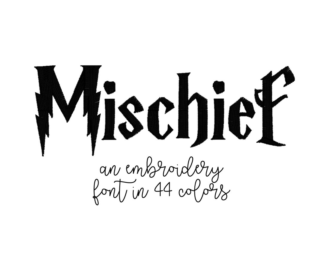 MISCHIEF: Embroidery Add-on. Embroidery. Monogramming. Personalization ...