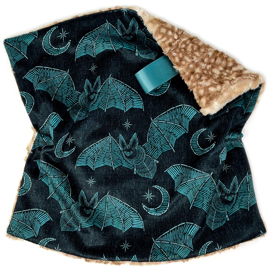 Lovey: Bat Stitch Crazy. Minky. Lovie. Baby Gift. Baby Sleep. Comfort ...