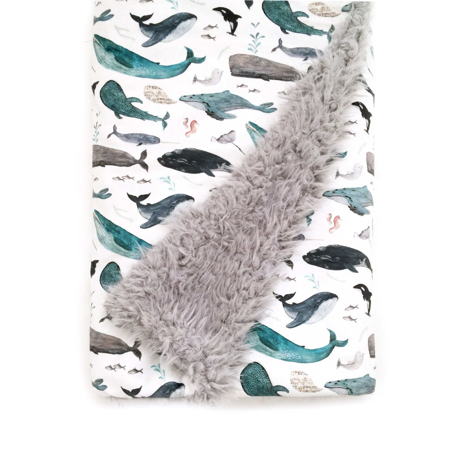 Baby Blanket: Whale's Song. Baby Blanket. Minky Baby - Etsy