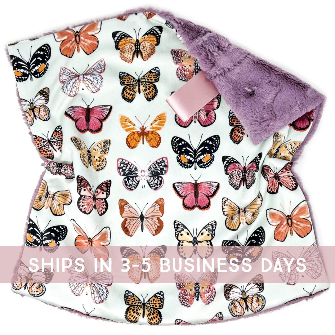 Lovey: Freya Butterflies. Minky. Lovie. Baby Shower Gift. Baby Sleep ...