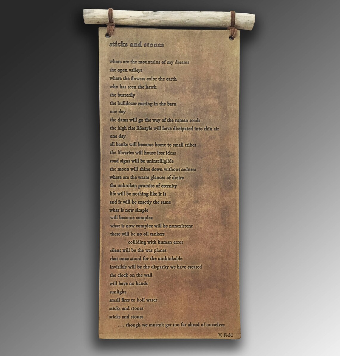 Handmade Original Poetry/plaque/wall Hanging/tile/decorative Tile ...