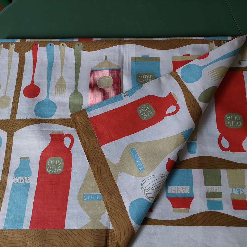 Retro Kitchen Fabric - Etsy