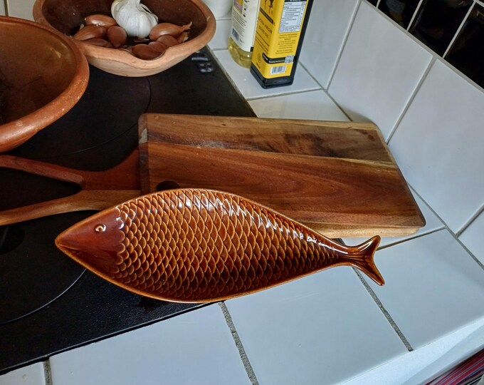 Fish Dish by Gustavsberg Sweden - Stig Lindberg Design - Serving Dish ...