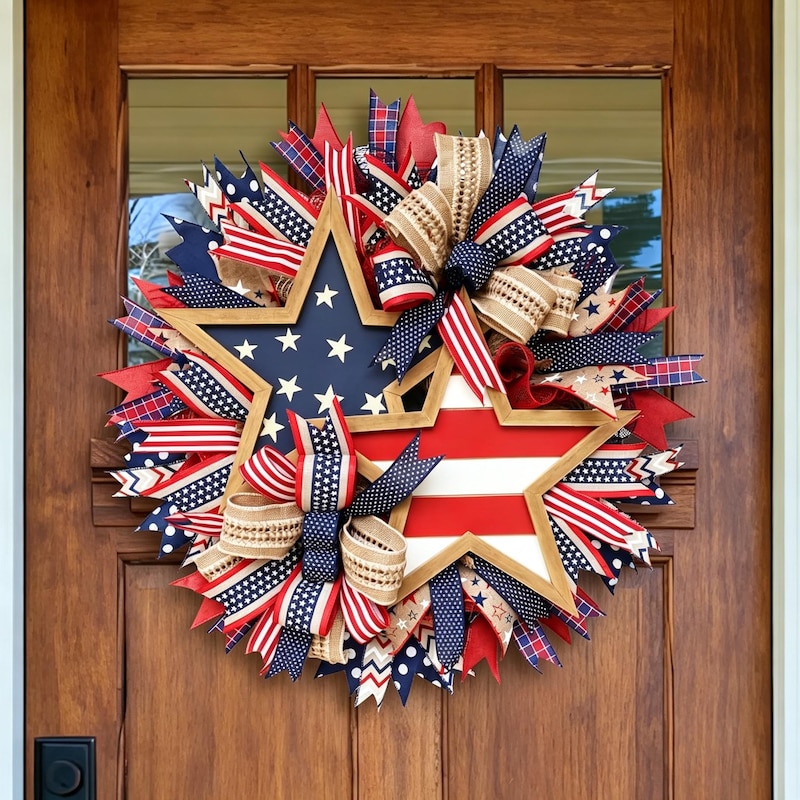 Patriotic.wreath - Etsy