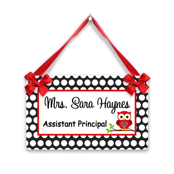 Assistant Principal Door Sign - Etsy