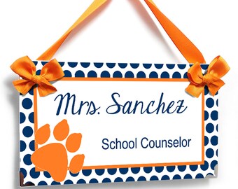 School Counselor Door Sign - Etsy