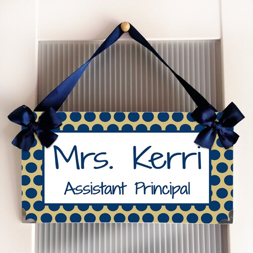 Custom Assistant Principal Office Door Sign Chalkboard - Etsy