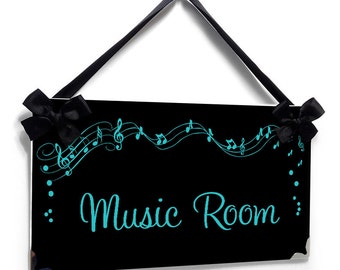 Music Room Door Sign | Etsy