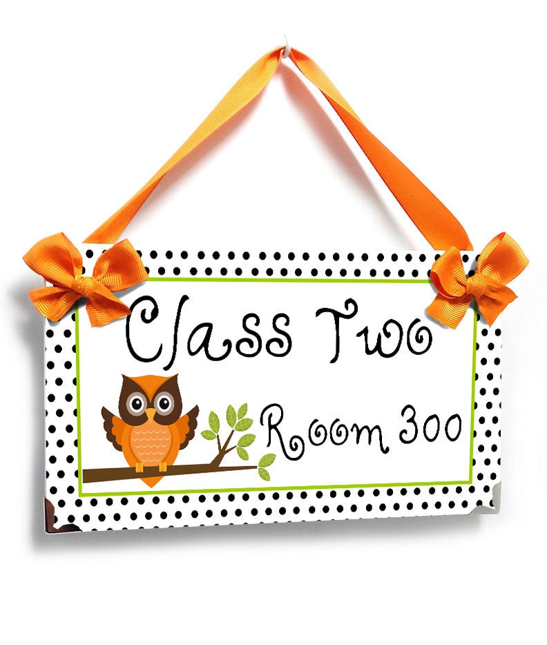 new teachers class sign Classroom Decor Plaque owl small | Etsy