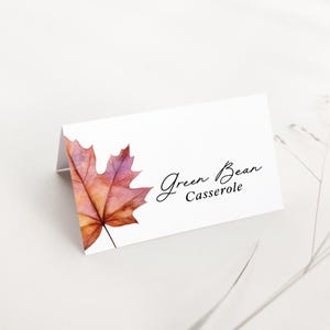 Thanksgiving Buffet Food Cards Printed, Food Tents, Food Labels ...