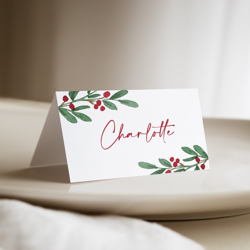 Christmas Placecards - Etsy