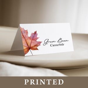 Thanksgiving Buffet Food Cards Printed, Food Tents, Food Labels ...