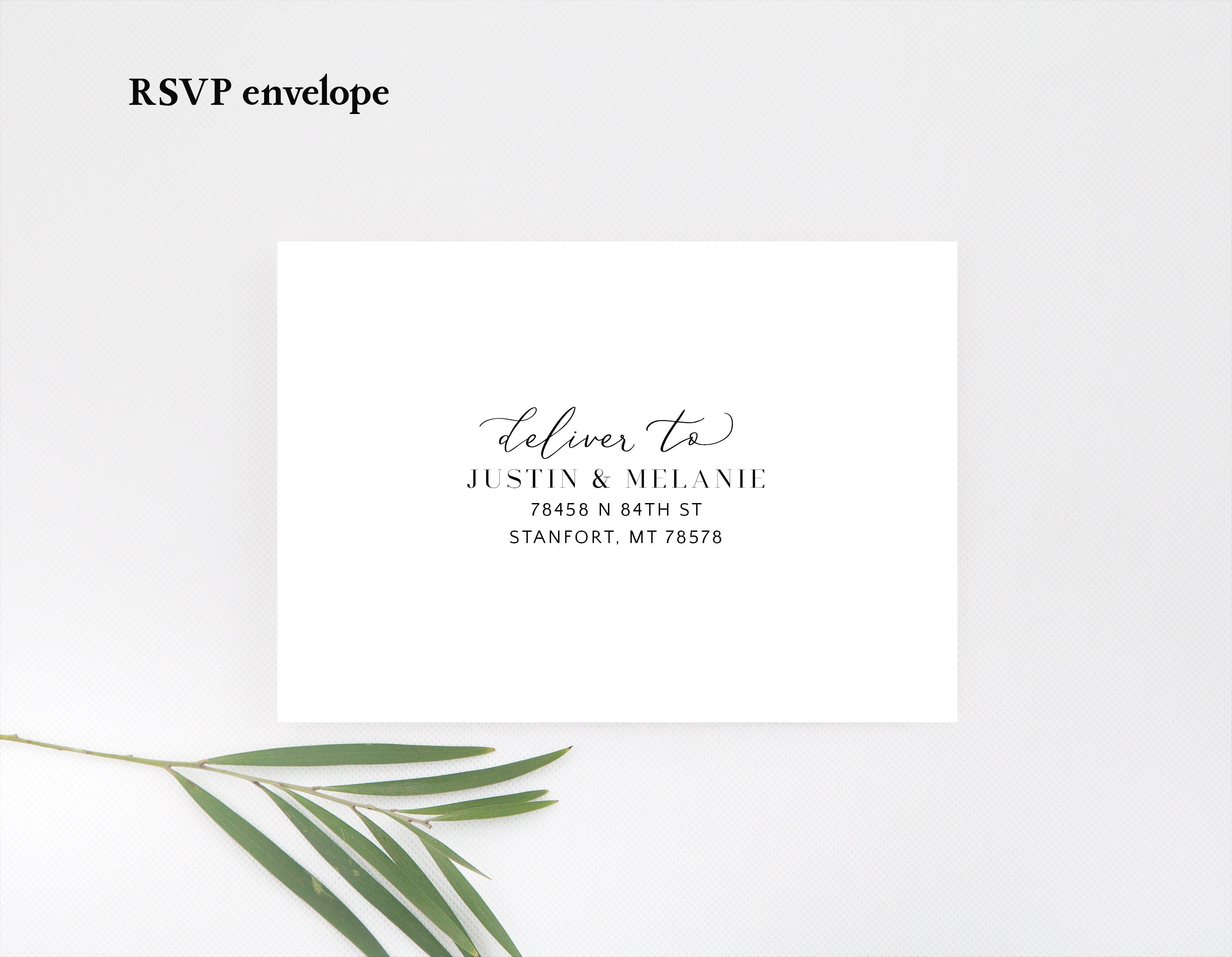 Guest Address and Return Address Envelope Printing Add On - Etsy