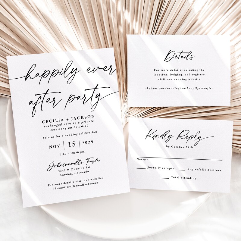 Elopement Invitation - Etsy