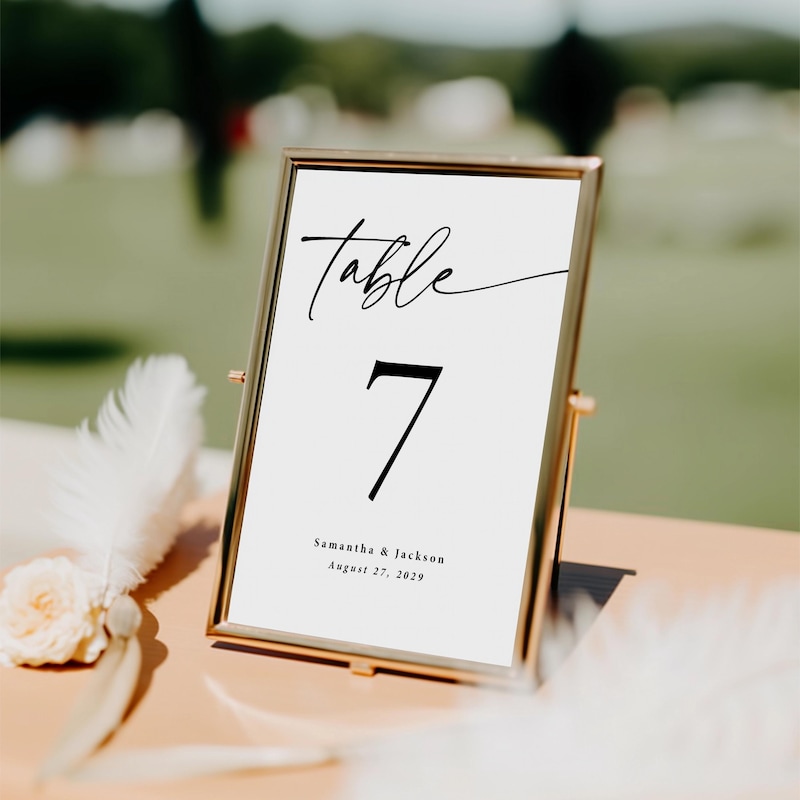 Table With Numbers and Letters - Etsy