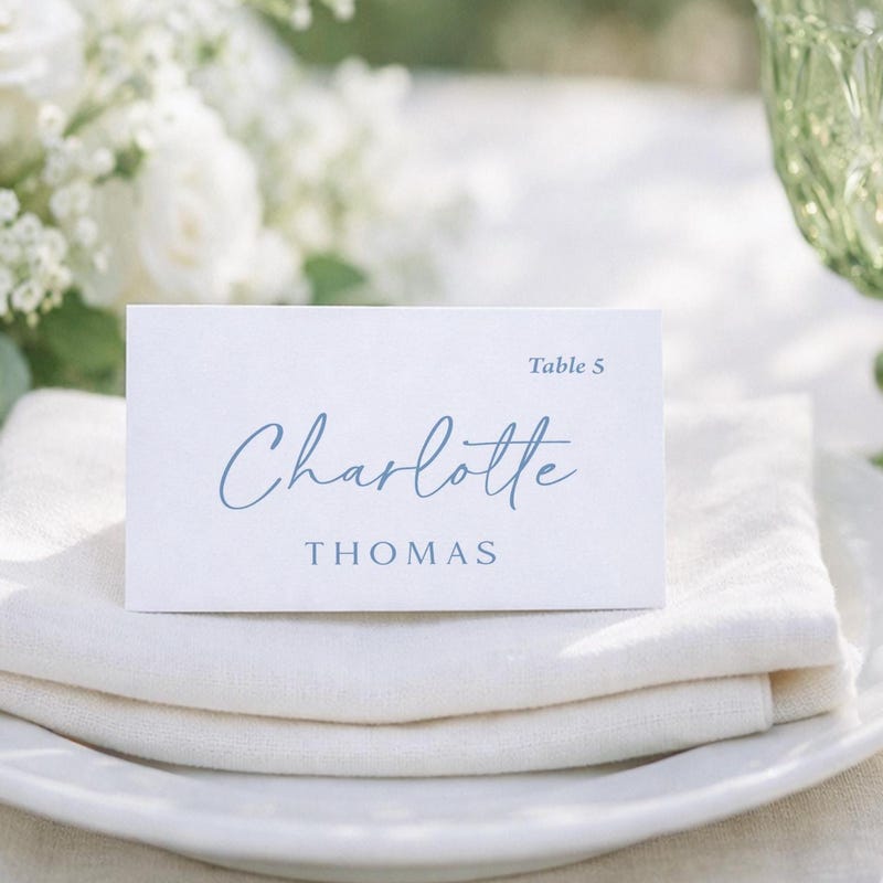 Corporate Table Name Cards - Etsy