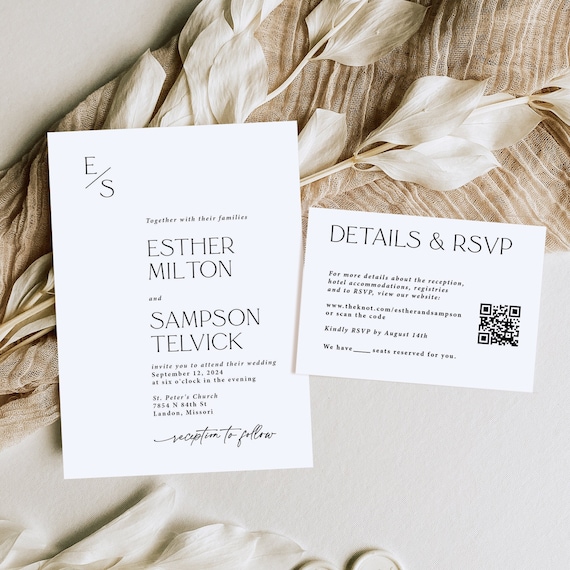 How to add a qr code to a wedding invitation | Beachweddingtips.com