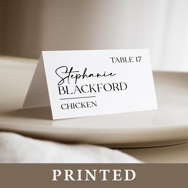 Place Cards With Meal Choice - Etsy