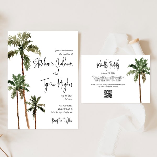 Palm Tree Wedding - Etsy