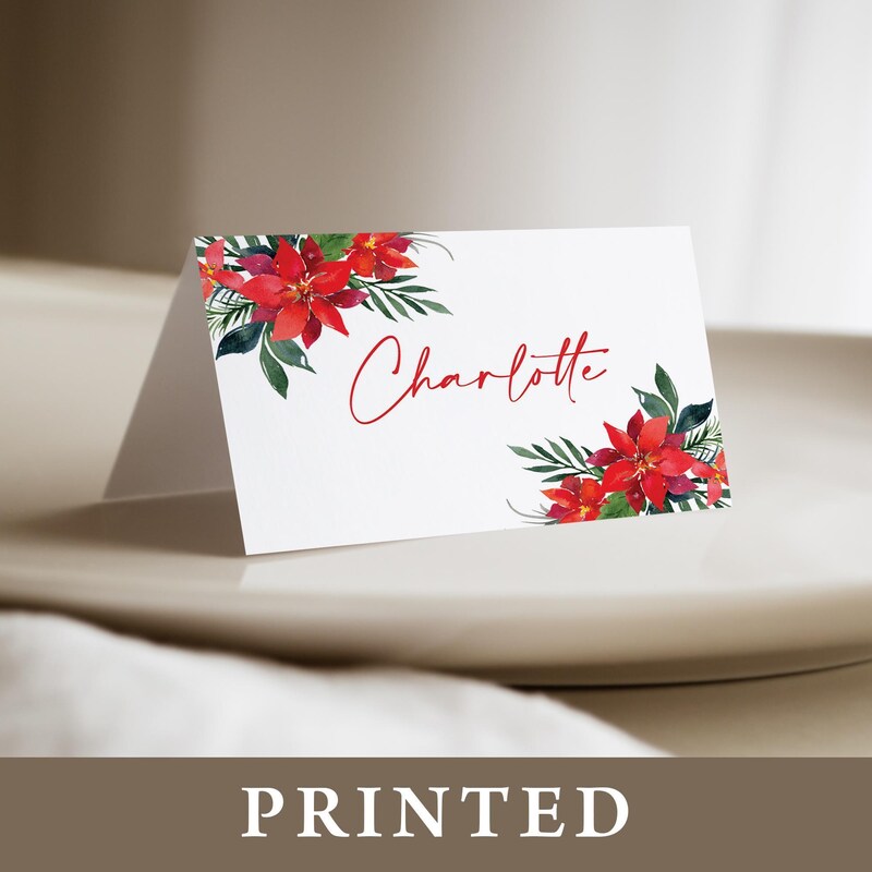 Christmas Place Card - Etsy