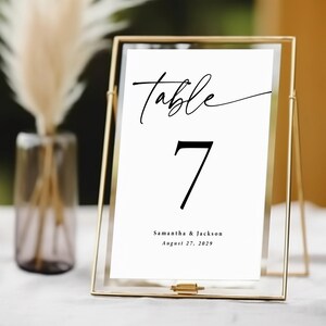 Black Table Numbers - Etsy