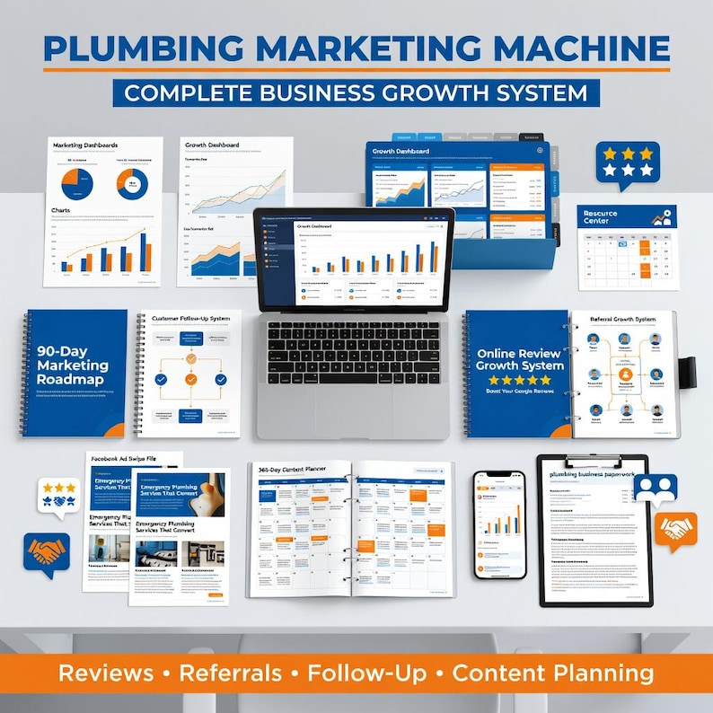 Plumbing Marketing System | Business Growth Templates (digital Download ...
