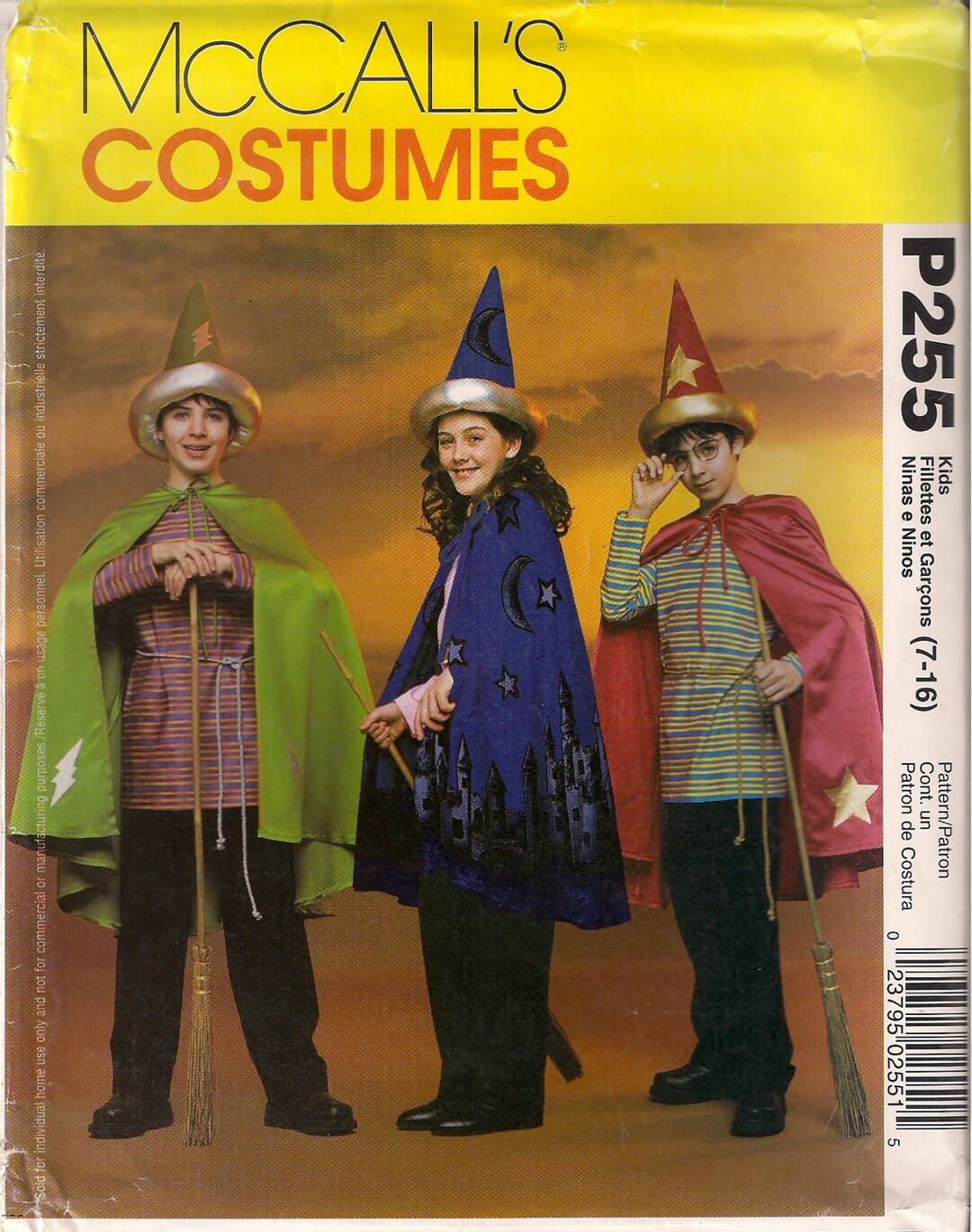 Mccall's Costume Sewing Pattern P255 aka 3324 - Etsy