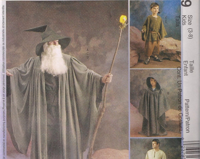 Mccall's Costume Sewing Pattern 3789 - Gandalf, Jedi, Witches and ...