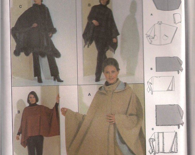 Burda Sewing Pattern 8891 - Women's Ponchos/capes (8 - 26) - Etsy
