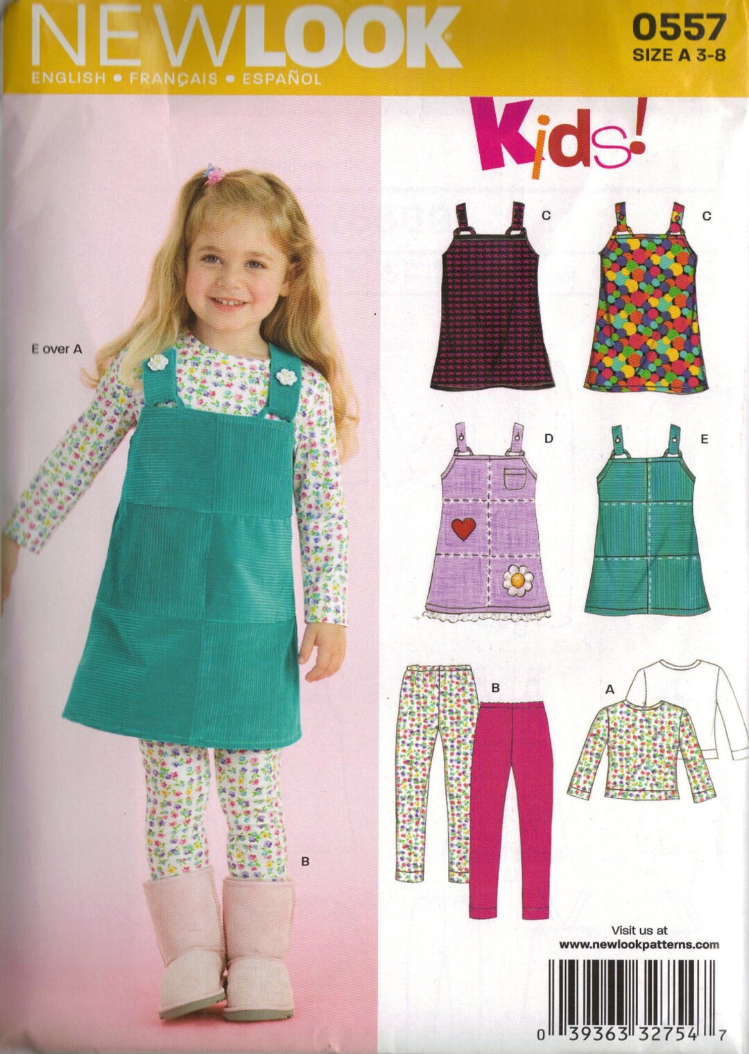 New Look Kids Sewing Pattern 0557 aka 0432 and 6639 - Etsy
