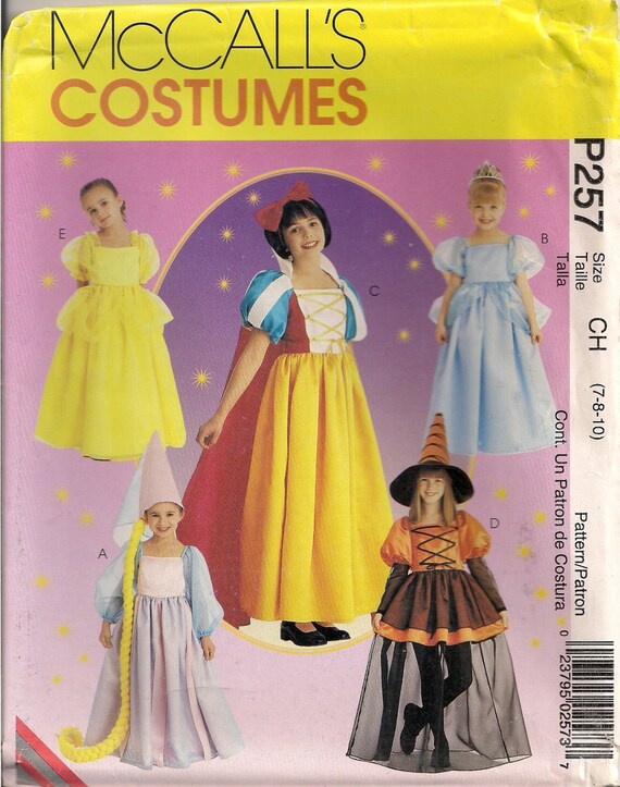 Mccall's Costume Sewing Pattern P257 aka 2856 | Etsy