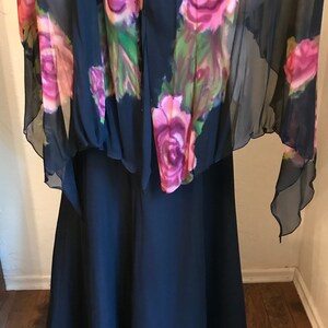 1960’s Rare Jean Louis Berthault Silk Chiffon Evening Gown Dress 10 NWT ...