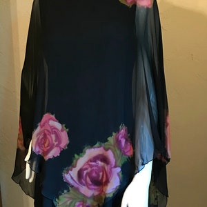 1960’s Rare Jean Louis Berthault Silk Chiffon Evening Gown Dress 10 NWT ...