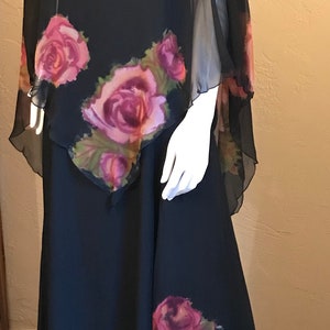 1960’s Rare Jean Louis Berthault Silk Chiffon Evening Gown Dress 10 NWT ...